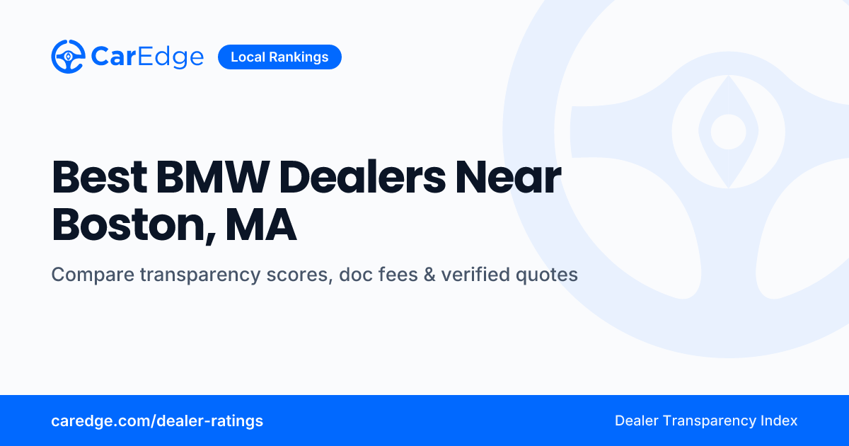 Best BMW Dealers Near Boston, MA | CarEdge Dealer Transparency Index