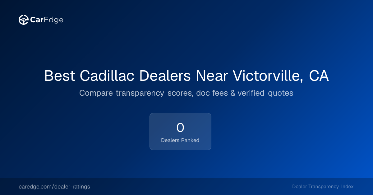 Best Cadillac Dealers Near Victorville, CA | CarEdge Dealer ...