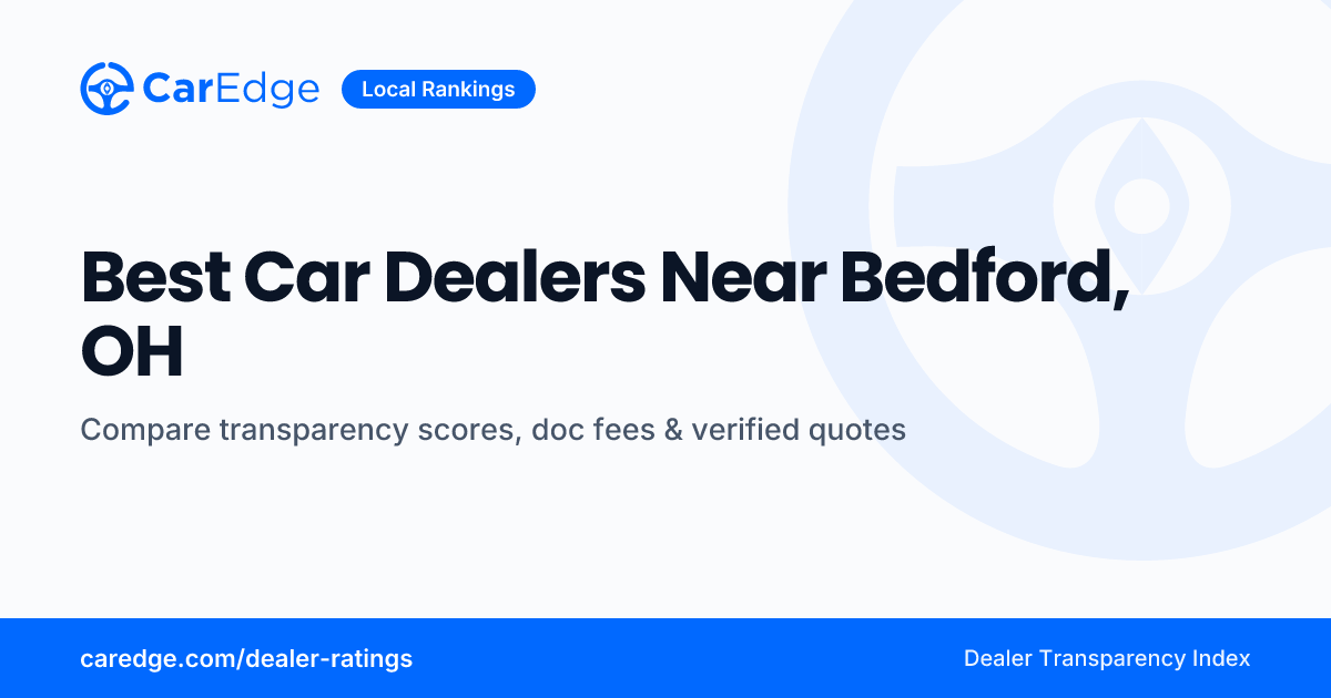 Best Car Dealers Near Bedford, OH | CarEdge Dealer Transparency Index