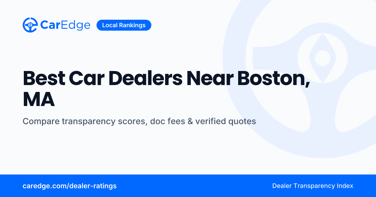 Best Car Dealers Near Boston, MA | CarEdge Dealer Transparency Index