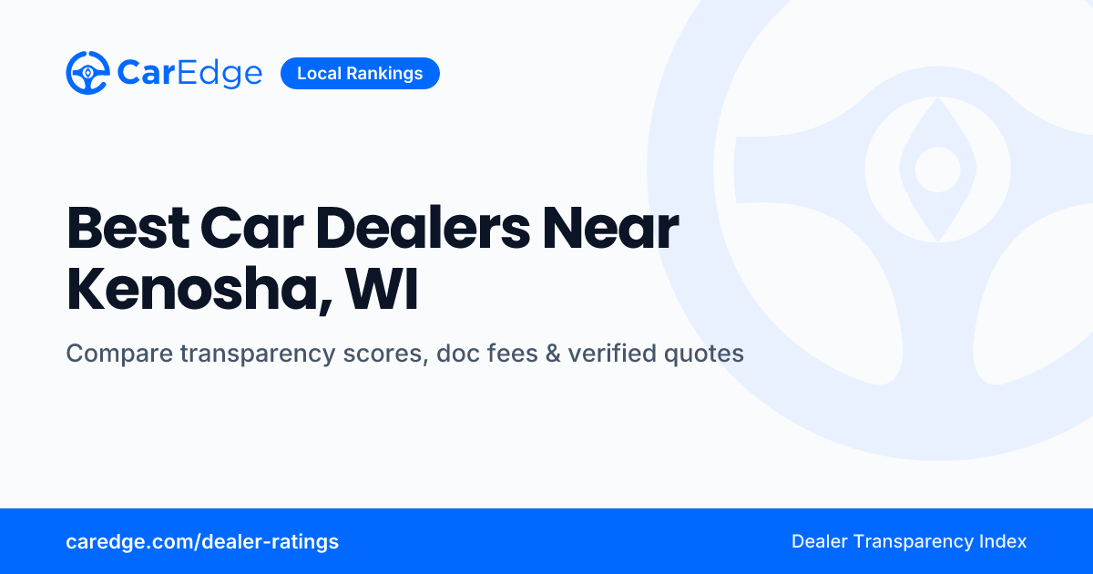 Best Car Dealers Near Kenosha, WI | CarEdge Dealer Transparency Index