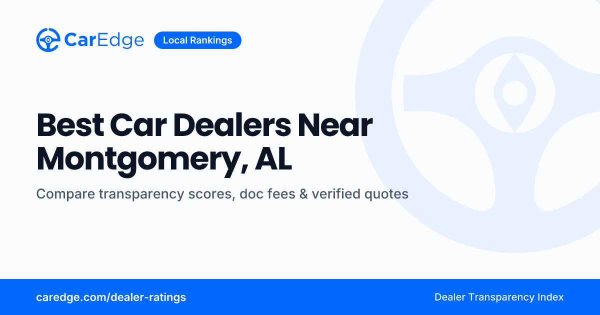 Best Car Dealers Near Montgomery, AL | CarEdge Dealer Transparency Index
