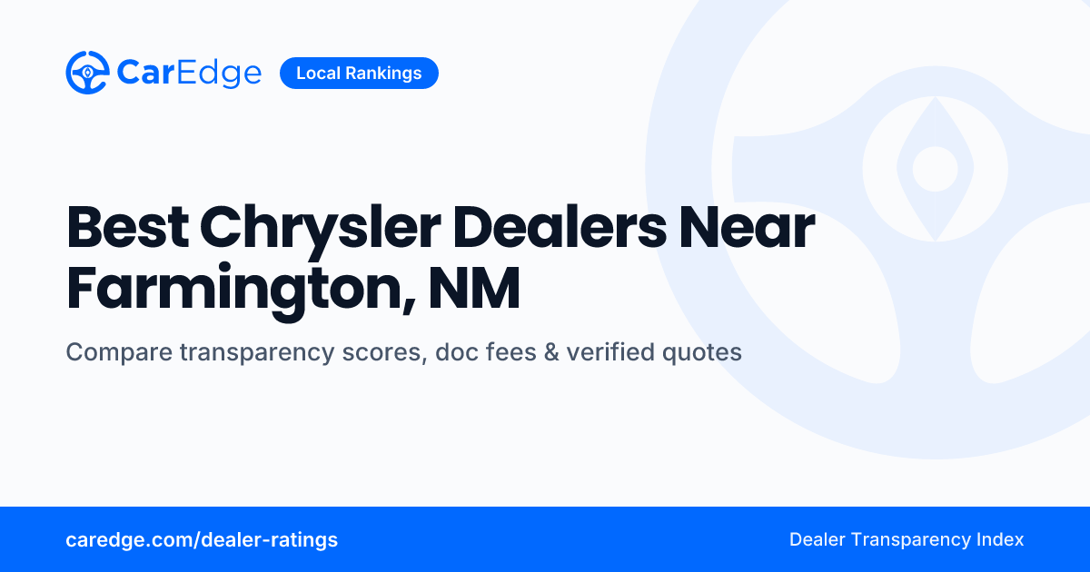 Best Chrysler Dealers Near Farmington, NM | CarEdge Dealer Transparency ...