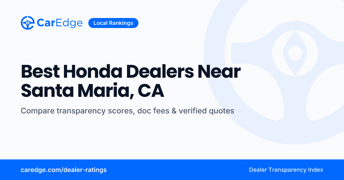 Best Honda Dealers Near Santa Maria, CA | CarEdge Dealer Transparency Index