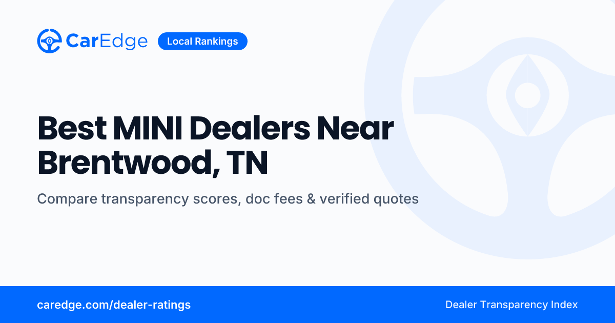 Best MINI Dealers Near Brentwood, TN | CarEdge Dealer Transparency Index